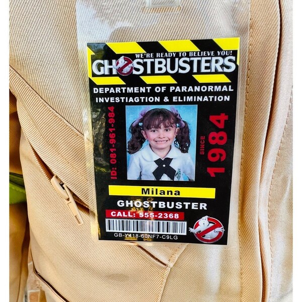 Custom Ghostbusters ID Badge Costume Name Tag Add Your Name and Picture ...