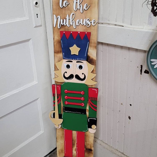 Christmas Nutcracker 4ft Porch Leaner Sign SVG File Welcome to the ...