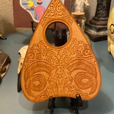 Engraved Wood Planchette for Ouija Board the Goat - Etsy