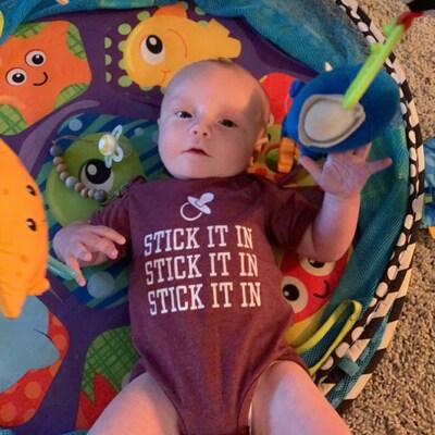 Stick It in Virginia Tech Baby Bodysuit Hokies Baby Gift Virginia Tech ...