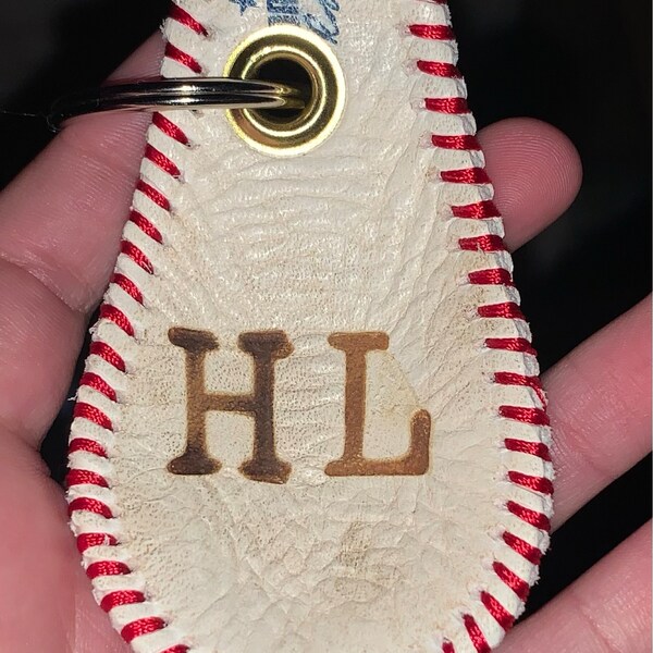 Personalized Hand Made Baseball Key Chain - Etsy