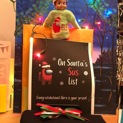 Suspicious Crewmate Astronaut Embroidered Elf Sweaters, Clothes - Etsy