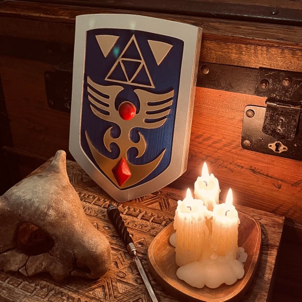 Magical Shield Plaque From Legend of Zelda .... Handmade From Pine ...