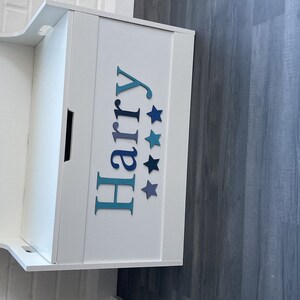 Personalised Toy Box Name & Embellishments. Pastel Name. Toy - Etsy