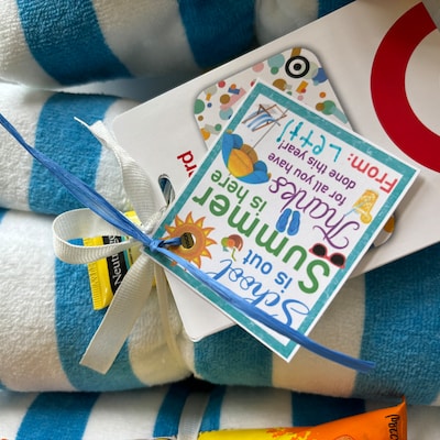 PRINTABLE Bubbles With Fun Gift Tag, End of the Year Gift Tag, Gifts ...