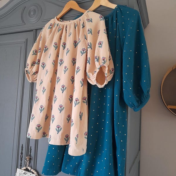 BLUEBELL Blouse & Dress Pattern – Indie Sewing Pattern – Create Linen ...