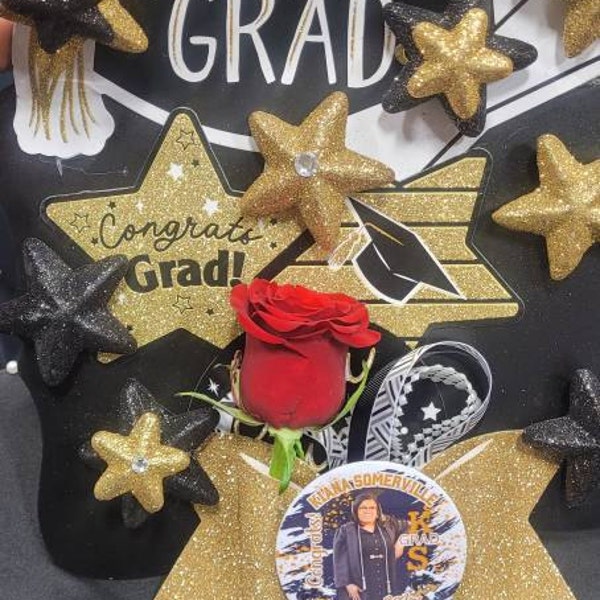 Custom Grad Buttons 2024 Graduation Class of 2024 Congratulation Family ...