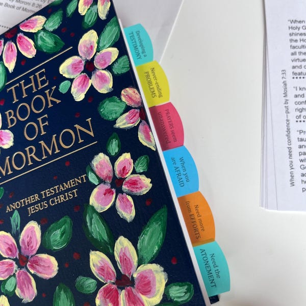 Book of Mormon TOPIC TAB Kit —same Number of Tabs, Quotes, Just in a ...