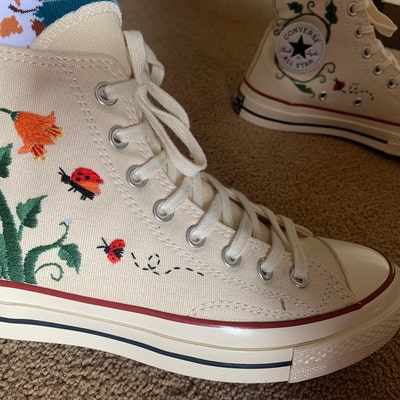 Embroidered Converse Chuck Taylors 1970s/ Custom Converse Math Formula ...