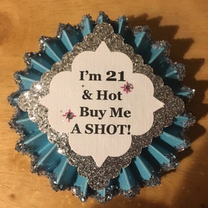 21st Birthday Button..21st Birthday Pin..21st - Etsy