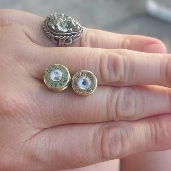 Handmade Bullet Post Earrings, Bullet Stud Earrings, Bullet Earrings ...