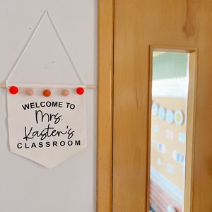 Personalized Teacher Door Hanger Boho Teacher Classroom - Etsy