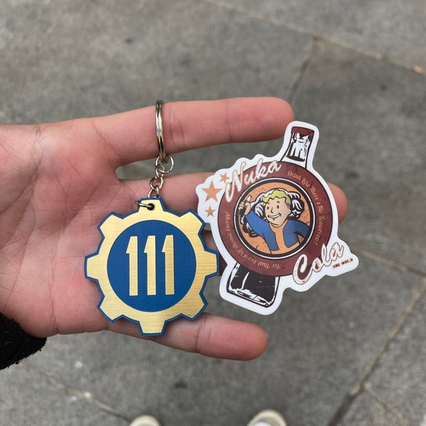 Fallout Keychain - Vault Door Keychain, Post Apocalyptic, Boy Gadget ...