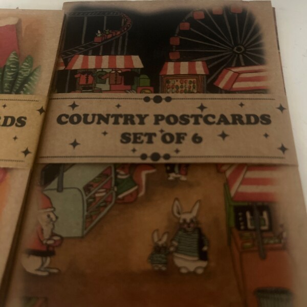 Cozy Autumn Postcards Set of 6 for Nature Lover Rustic Postcards for ...