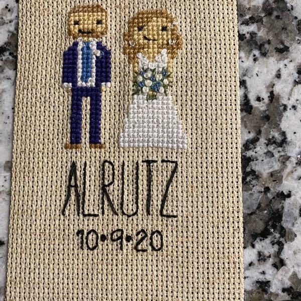 Wedding Day Cross Stitch - Etsy