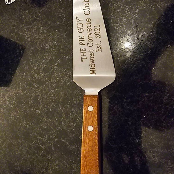 Metal Personalized Pie Server, Personalized Cake Server - Pie Spatula ...