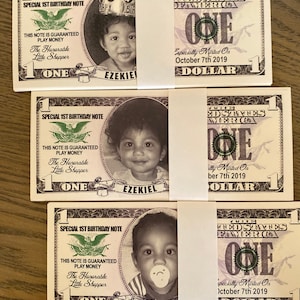 Personalized Custom Play Money Dollars 20 of Each 1 5 10 | Etsy
