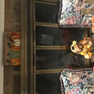 Painted Fall Slate Sign, Fall Welcome Plaque, Painted Slate Sign, Fall ...