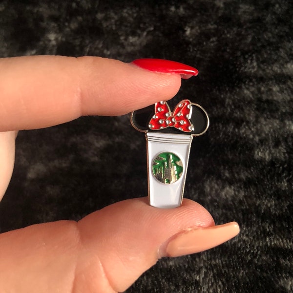 Minnie Castle Coffee Cup Pin | Disney Themed Pins | Minnie Mouse Pins ...
