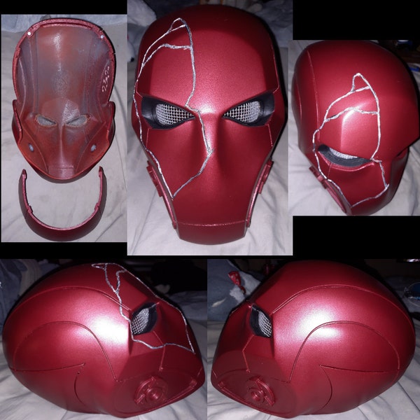 Red Hood Cosplay Helmet – Inspired by Titans Jason Todd – Custom ...