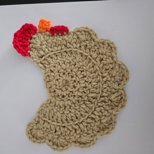 Pattern Crochet Chicken Coaster Pattern Crochet Pattern Crochet Chicken ...