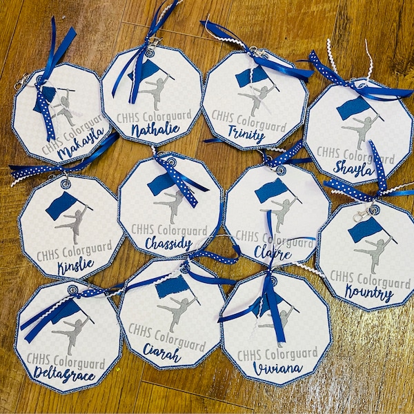 Color Guard Flag Twirler Dancing #2 Silhouette Embroidery Design 3 ...