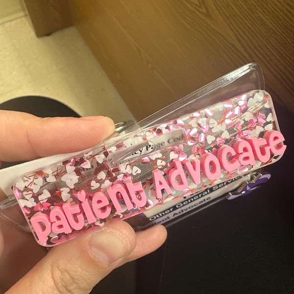 Custom Acrylic Badge Topper, Badge Buddy Topper, ID Holder, Acrylic ...