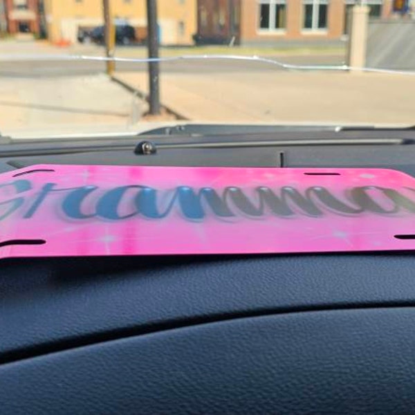 Custom Airbrush License Plate: Personalized Car Tag - Etsy