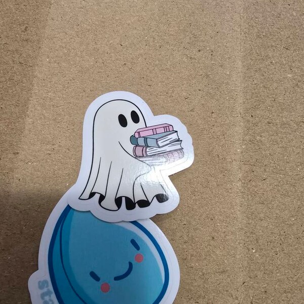 Reading Ghosts Vinyl Stickers, Booktok Sticker, Waterproof Vinyl ...