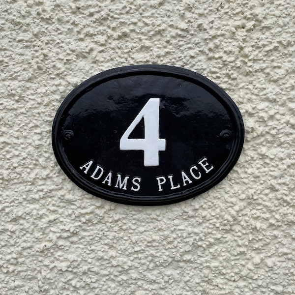 Address Plaque for House, Colonial Style Sign, Personalized Wedding ...