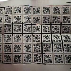 Custom QR Code Sticker Labels, Kiss Cut Stickers, Different Sizes ...
