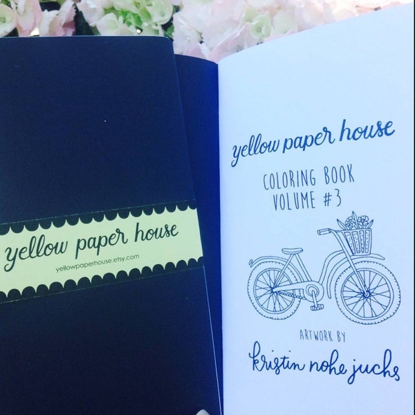 COLORING BOOK Volume 3 - Traveler's Notebook Insert Available in 7 ...