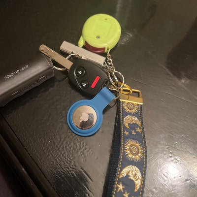 Sun and Moon Key Fob With Brass Plated Hardware - Etsy