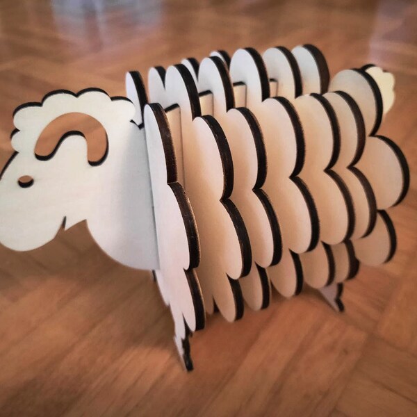 Sheep Coaster Sets With Holder Laser Cut Dxf Glowforge Svg CNC Router ...