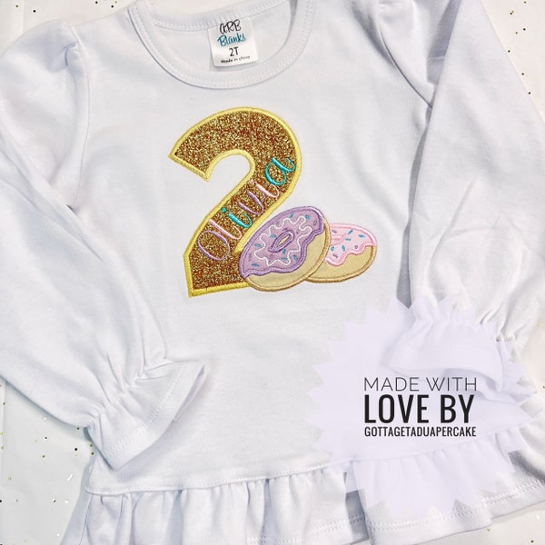 Two Applique Design / Second Birthday Embroidery Design / 2nd Birthday ...