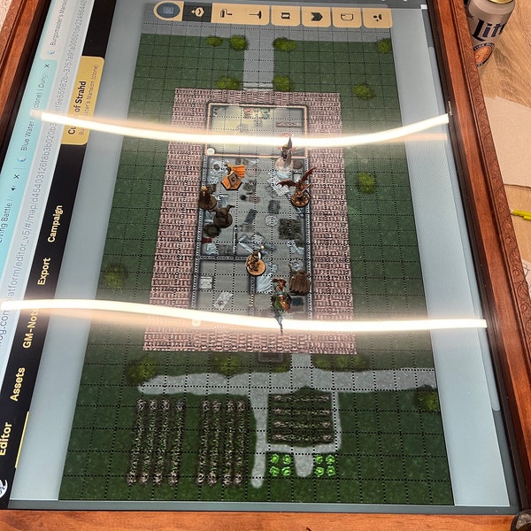 Wall-mounted Dnd Table Top (TV Included) - Etsy
