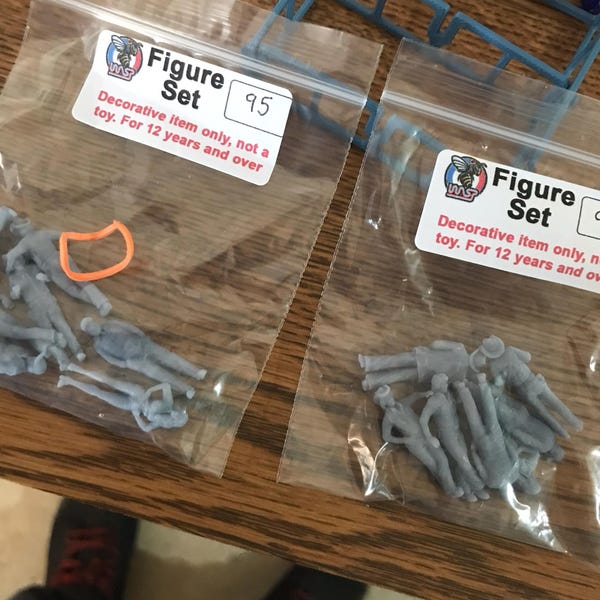 1/32 Scale Figures 1 - 60 - Resin Printed - Single Figures - UNPAINTED ...