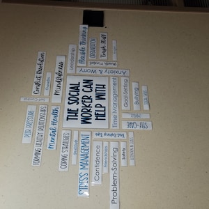 Stress Bulletin Board School Social Work or School Counseling Office ...