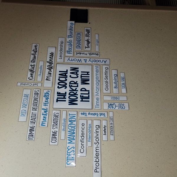 Stress Bulletin Board School Social Work or School Counseling Office ...