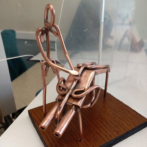 Copper Art Figurine Basketball Player - Etsy