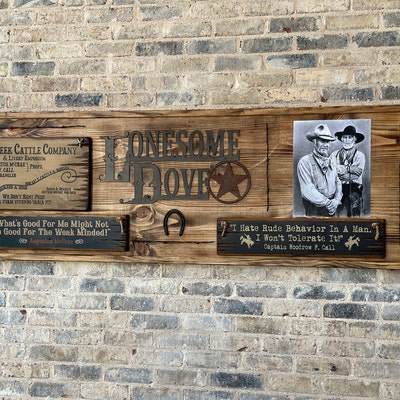 Hat Creek Cattle Company & Livery Emporium, Lonesome Dove Sign, Western ...