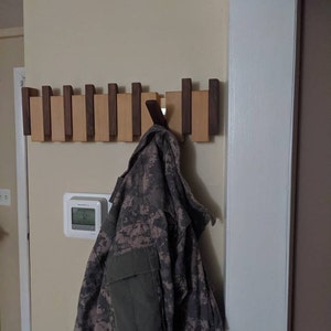 Wood Functional Wall Rack Wall Mounted Wooden Rack Wall - Etsy