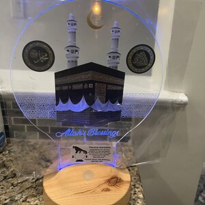 Kaaba With Name Night Lamp, İslamic Room Decor, Gift for Muslim Friend ...