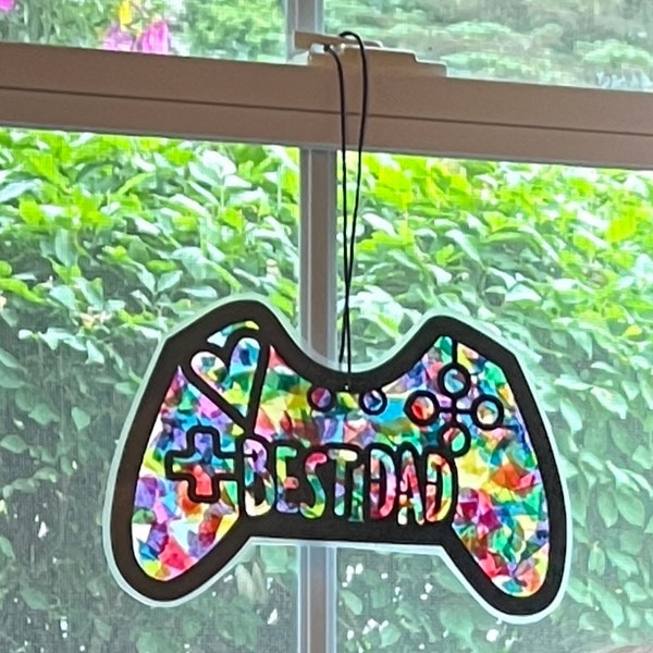 Gamer Best Dad Suncatcher Kit - Gift for Dad - Gift From Kids - Kids ...