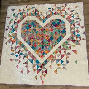 PDF Exploding Heart Quilt Pattern Digital Download by Slice of - Etsy