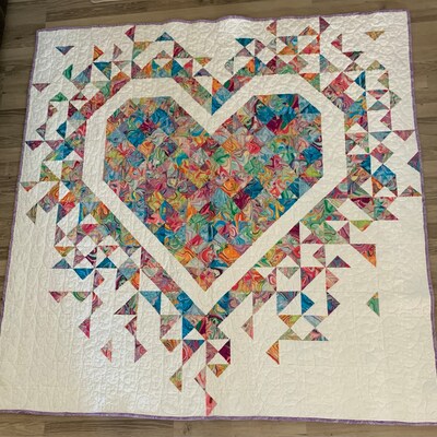 PDF Exploding Heart Quilt Pattern Digital Download by Slice of Pi ...