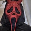 Ghostface Scream Crystal Bling Rhinestone Mask With Dripping Blood - Etsy