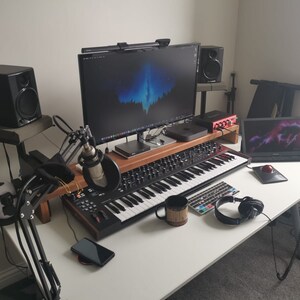 Rowlands Rustic Hand Built Monitor Shelf Stand - Etsy UK