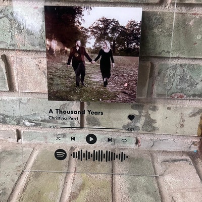 Custom Song Plaque Acrylic Song Plaque Unique Wedding Gift Gift for Her ...