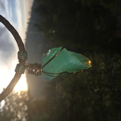 Merlin Green Andara With a Ethnic Cloth Necklace gold Rush Theme 18 ...